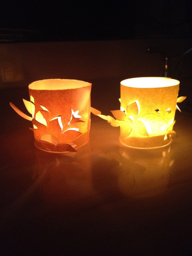 DIY Paper Candle holders