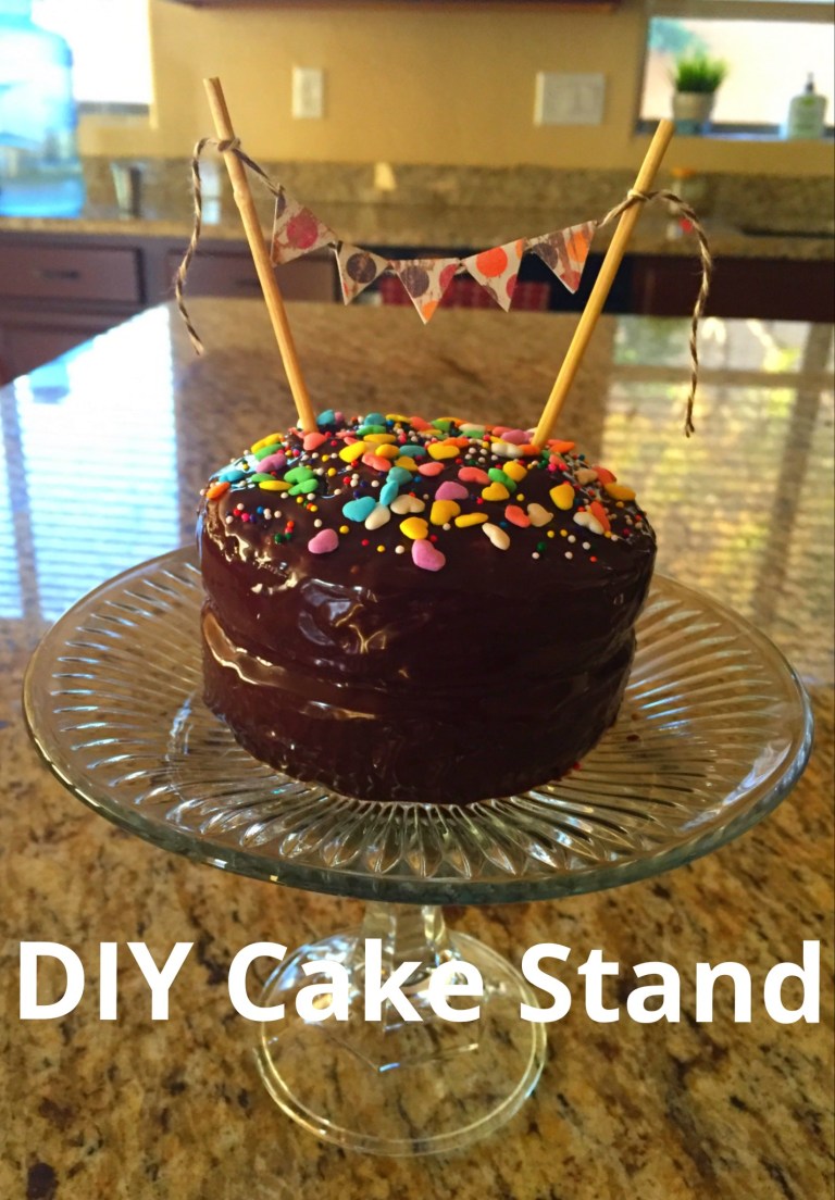 Dollar store cake stand
