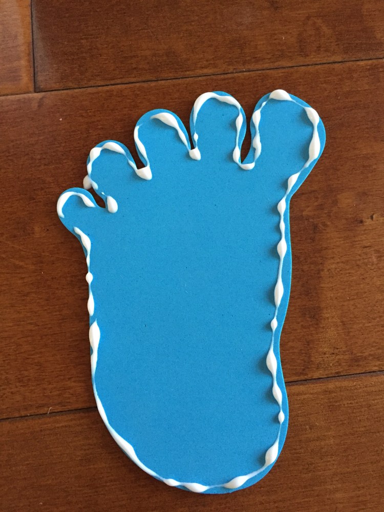 Lord Krishna’s feet – DIY for Janmasthami